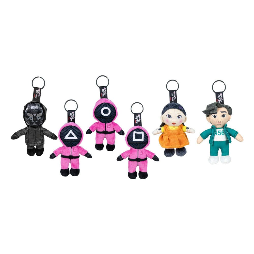 Squid Game Plush Keychains All Stars 12 cm Assortment (24) – Popinabox