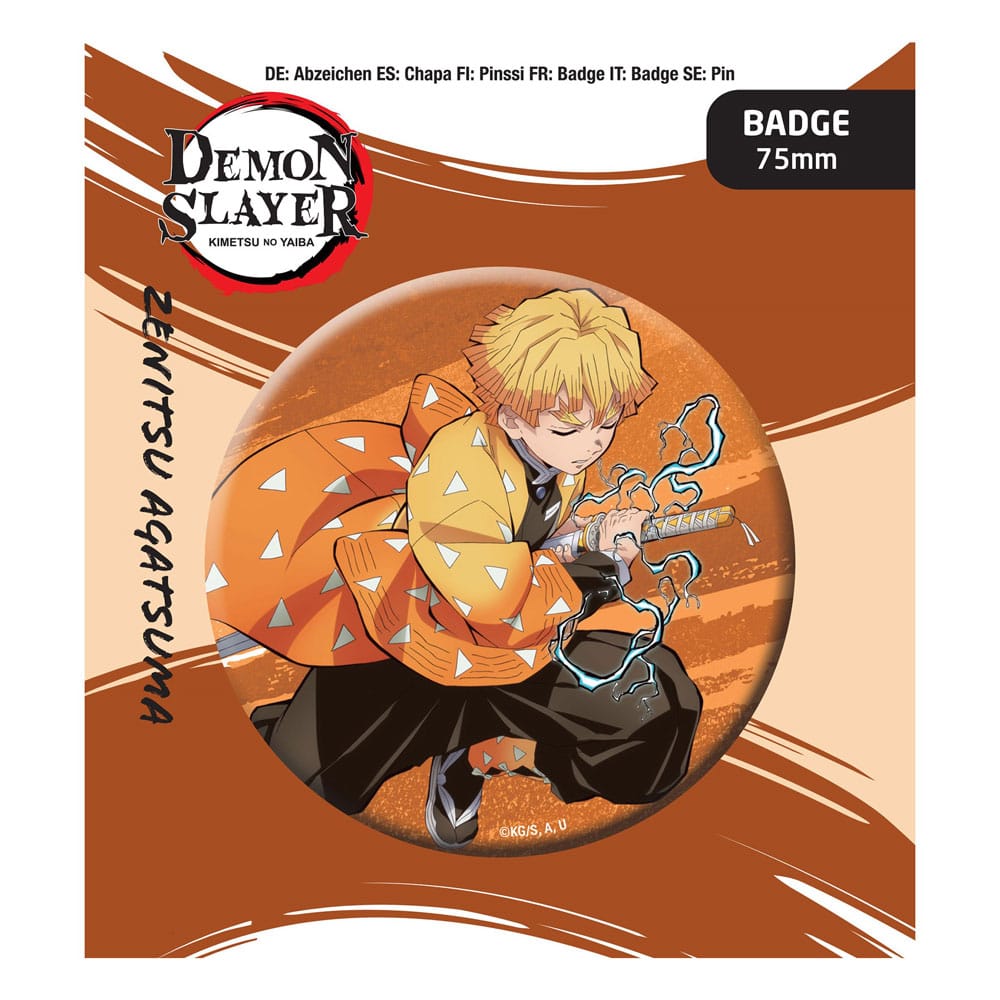 Demon Slayer: Kimetsu no Yaiba Pin Badge Zenitsu Agatsuma – Popinabox