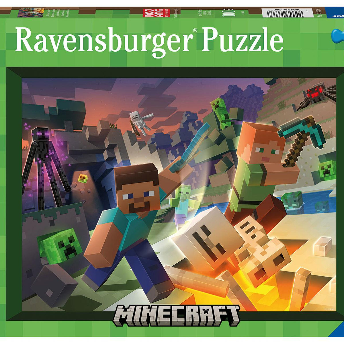 Minecraft Jigsaw Monster Minecraft (100 pieces) – Popinabox